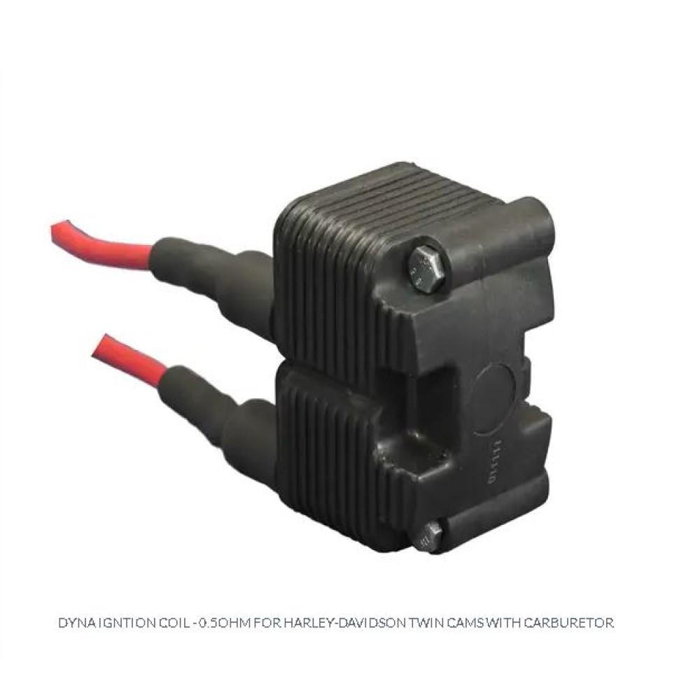 DYNA IGNTION COIL - 0.5OHM FOR HARLEY-DAVIDSON TWIN CAMS WITH CARBURET ...